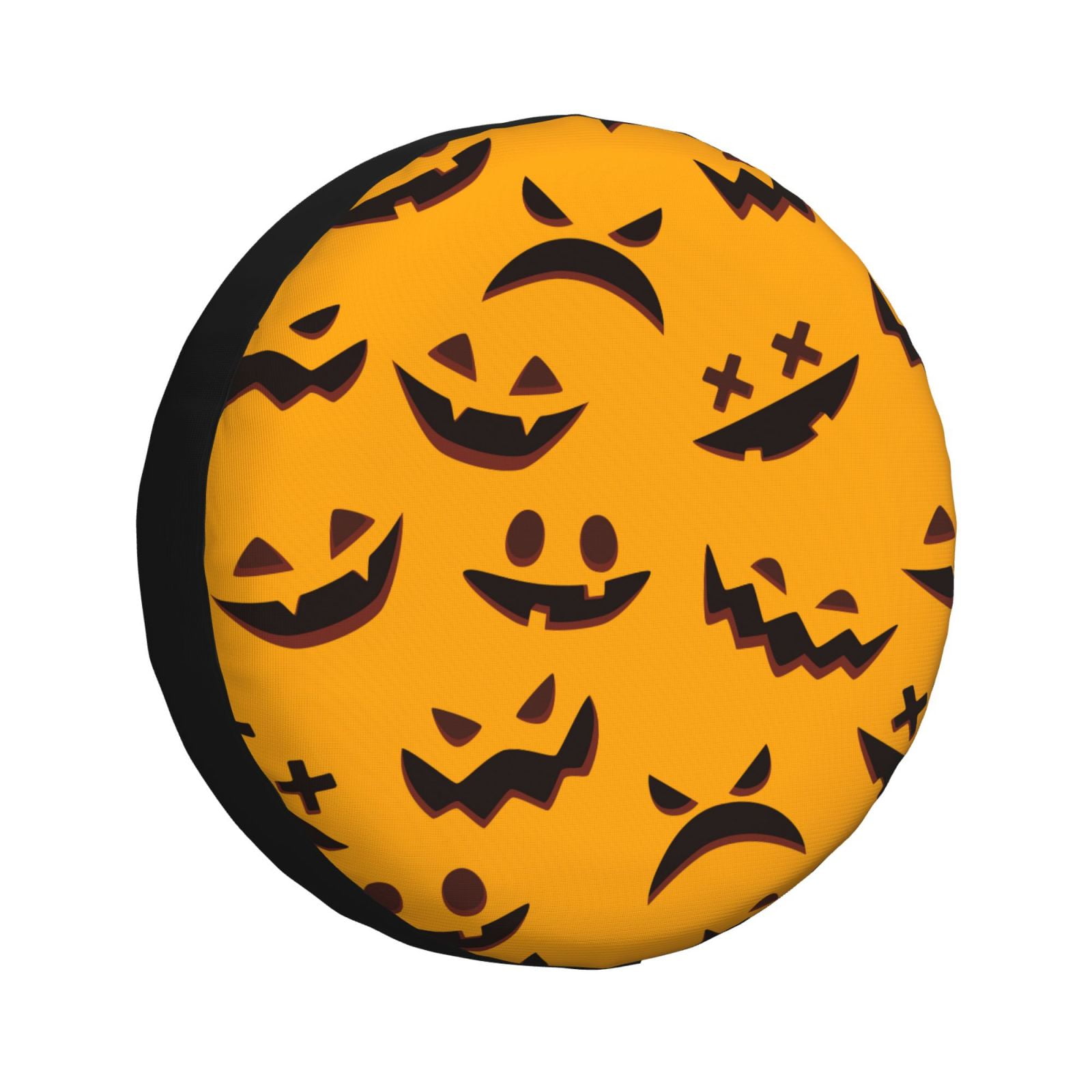 DouZhe Waterproof Spare Tire Cover, Happy Halloween Pumpkin Face Prints ...
