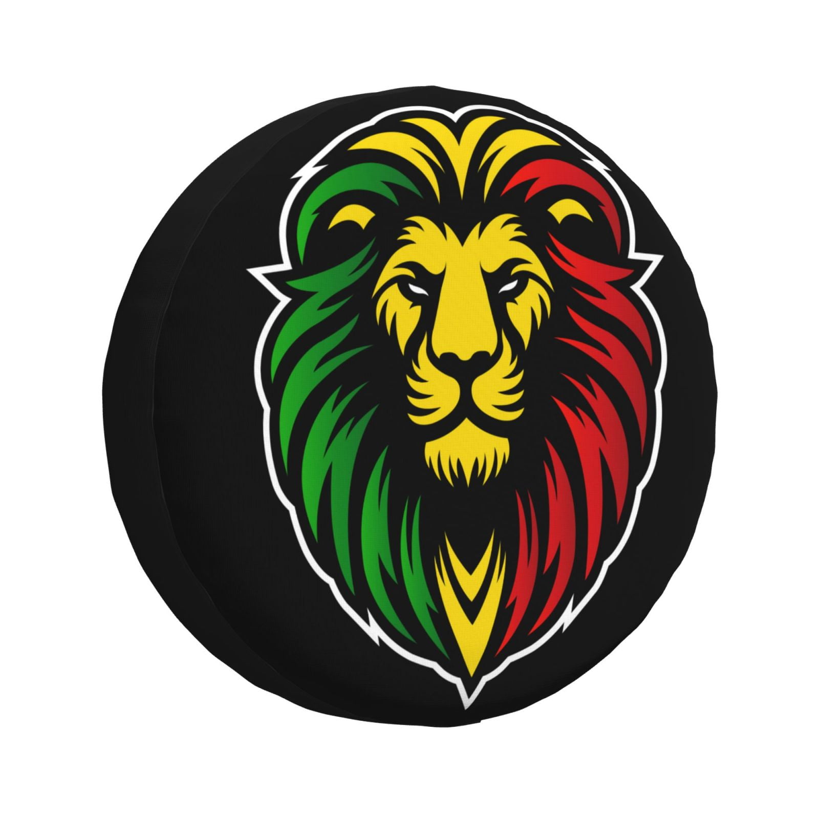 DouZhe Waterproof Spare Tire Cover, Jamaican Rasta Lion Head Prints ...