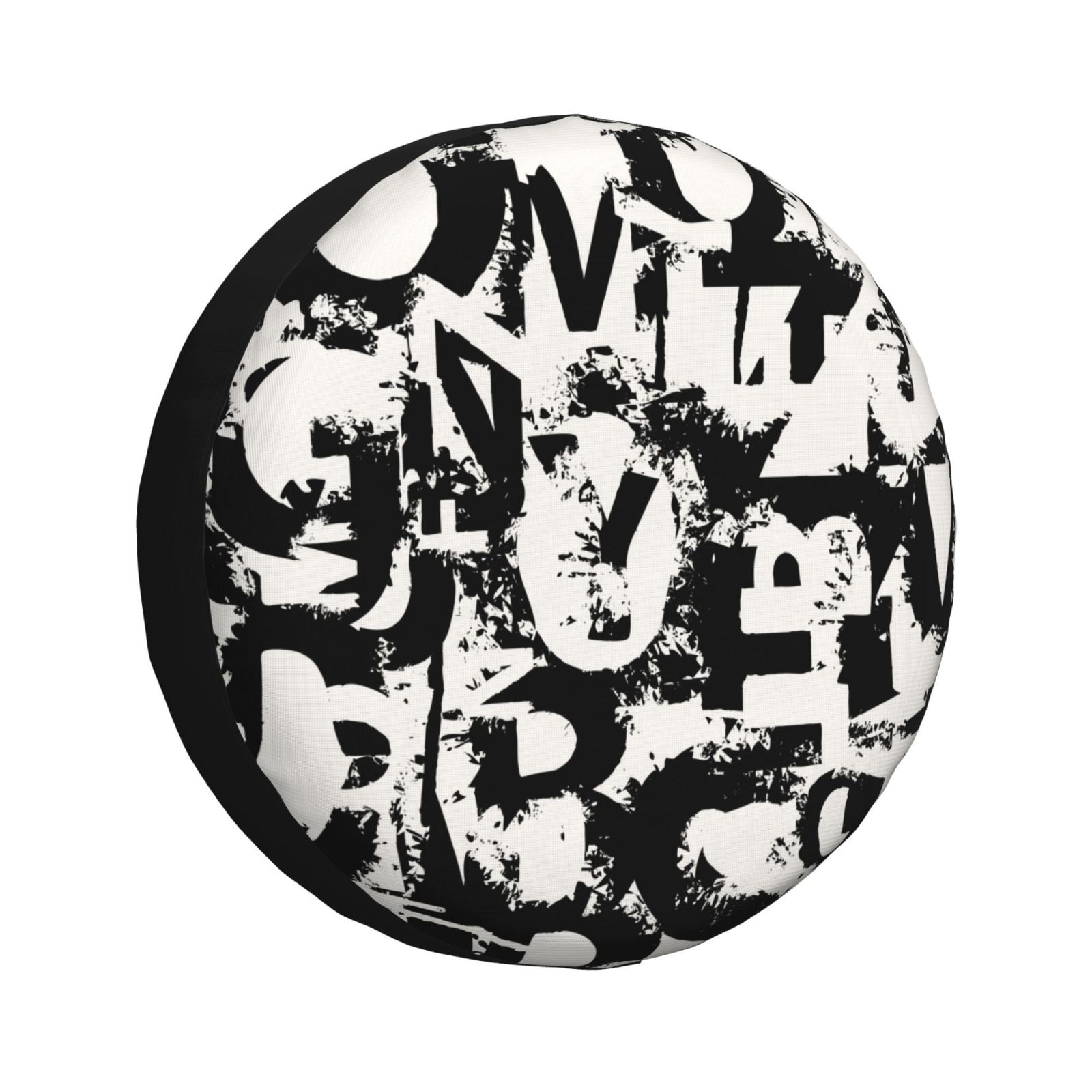 DouZhe Waterproof Spare Tire Cover, Letters Drops and Splashes Prints ...