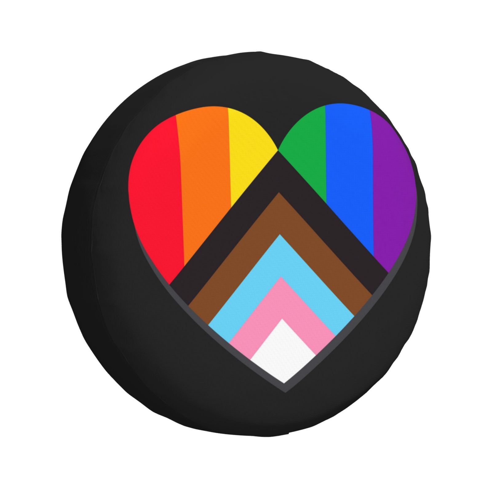 DouZhe Waterproof Spare Tire Cover, Lgbtq Rainbow Heart Prints ...