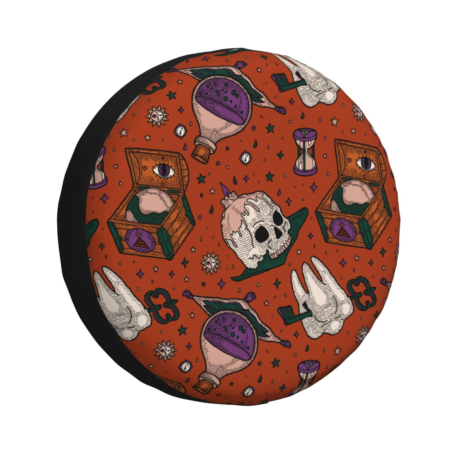 DouZhe Waterproof Spare Tire Cover, Magic Mysterious Witch Elements ...