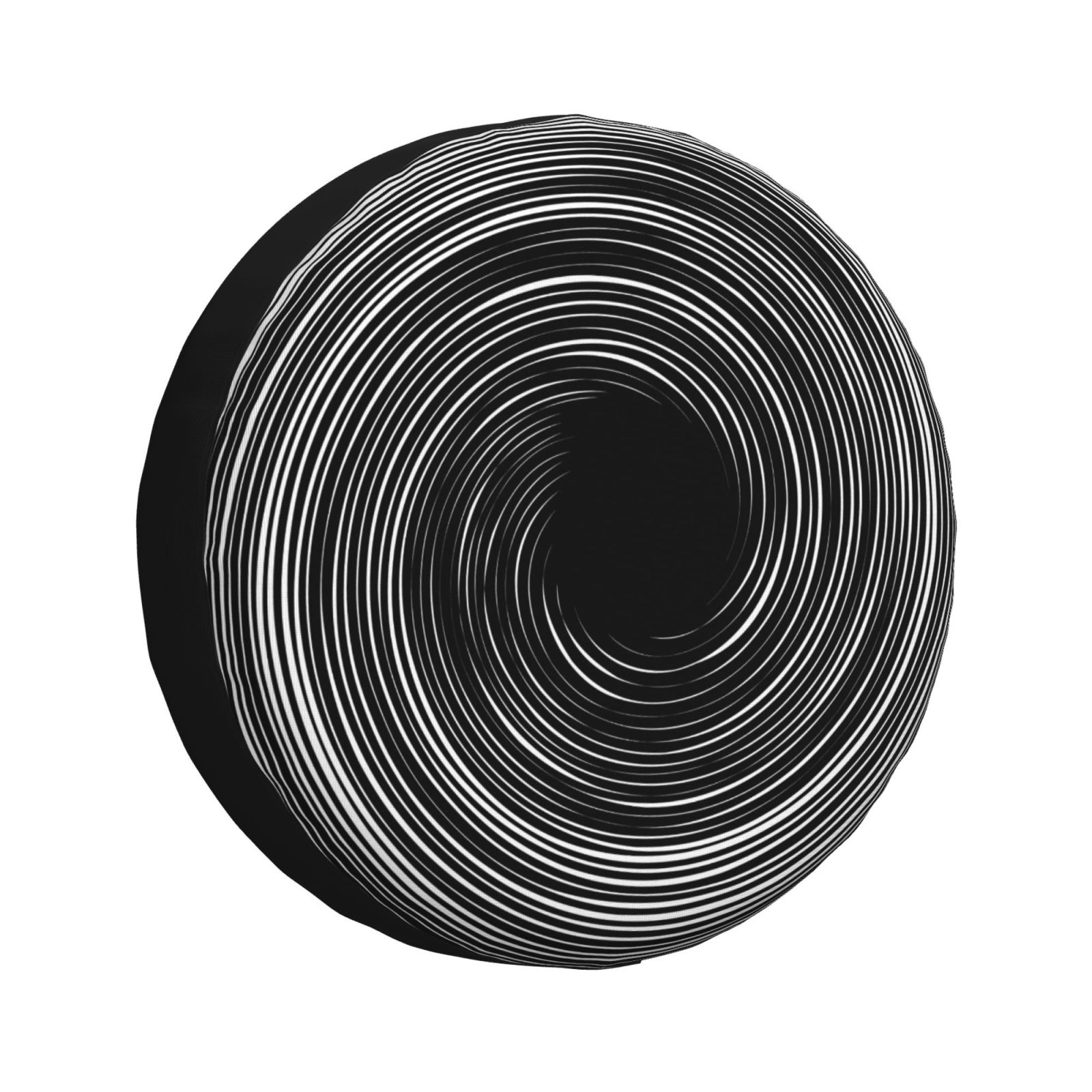 DouZhe Waterproof Spare Tire Cover, Modern Hypnotic Swirl Black Lines ...