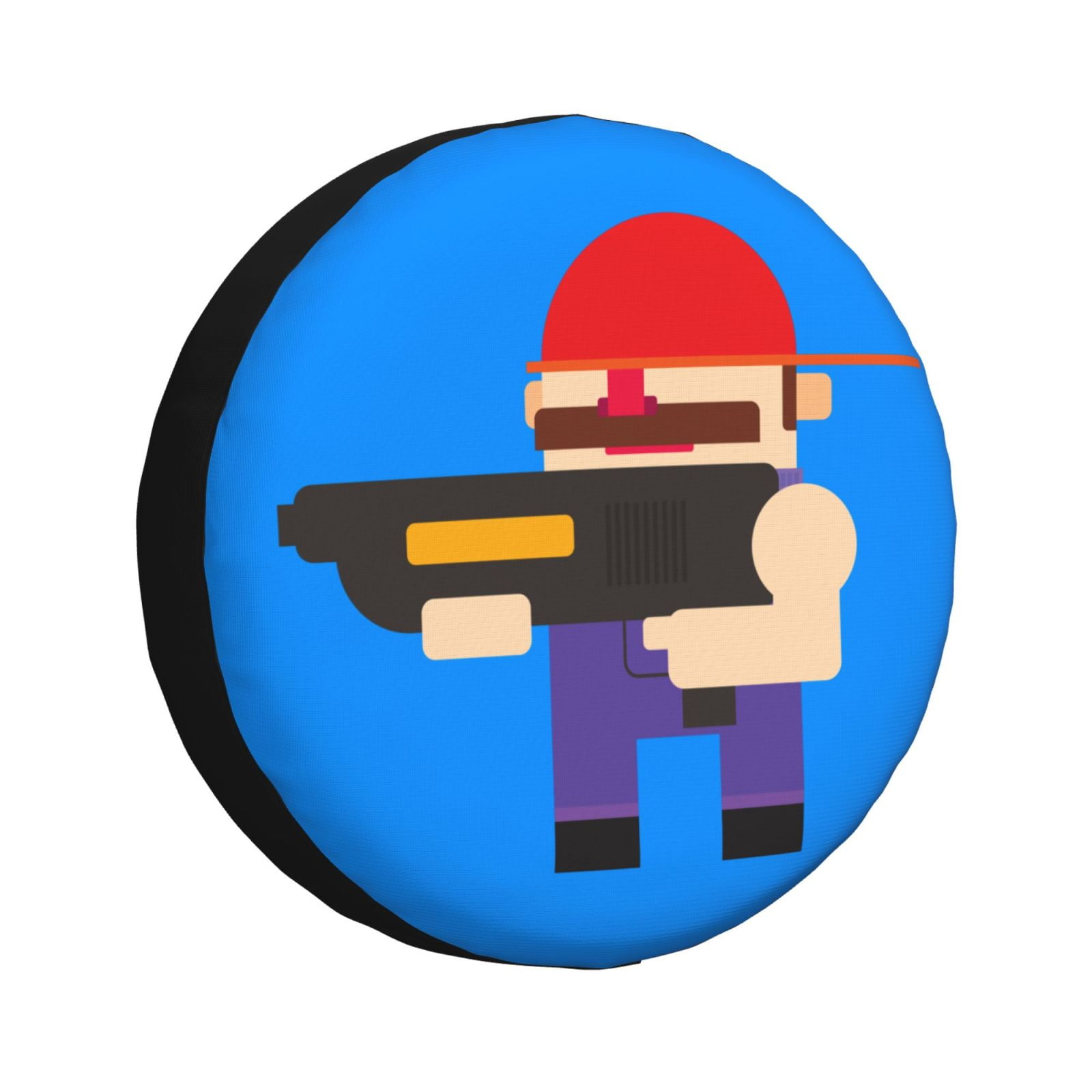 DouZhe Waterproof Spare Tire Cover, Mustache Robber Character Prints ...