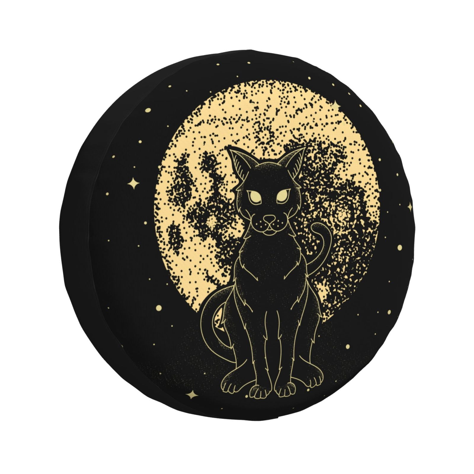 DouZhe Waterproof Spare Tire Cover, Mystical Full Moon Cat Prints ...