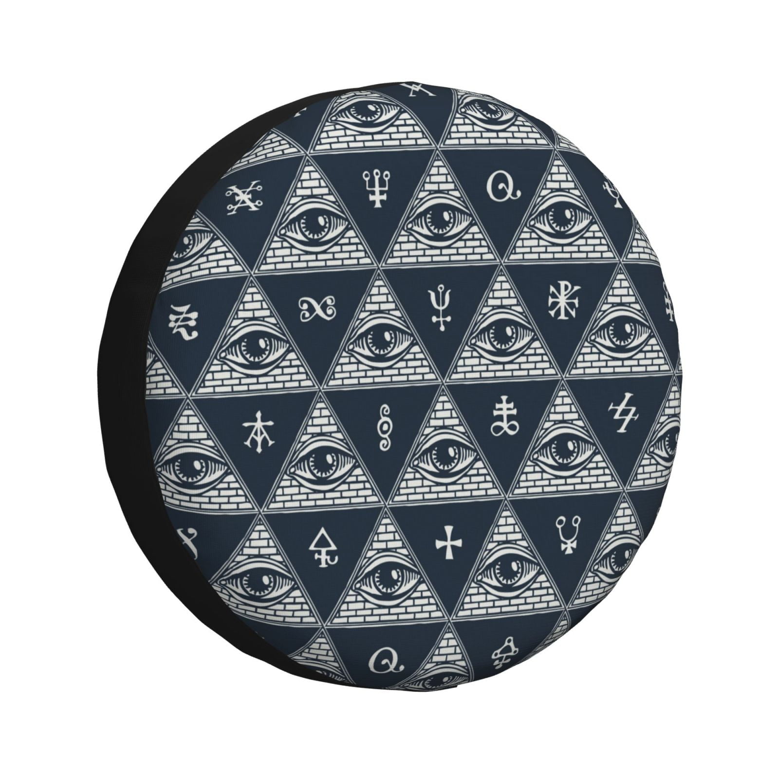 DouZhe Waterproof Spare Tire Cover, Occult Masonic Black Symbols Prints ...