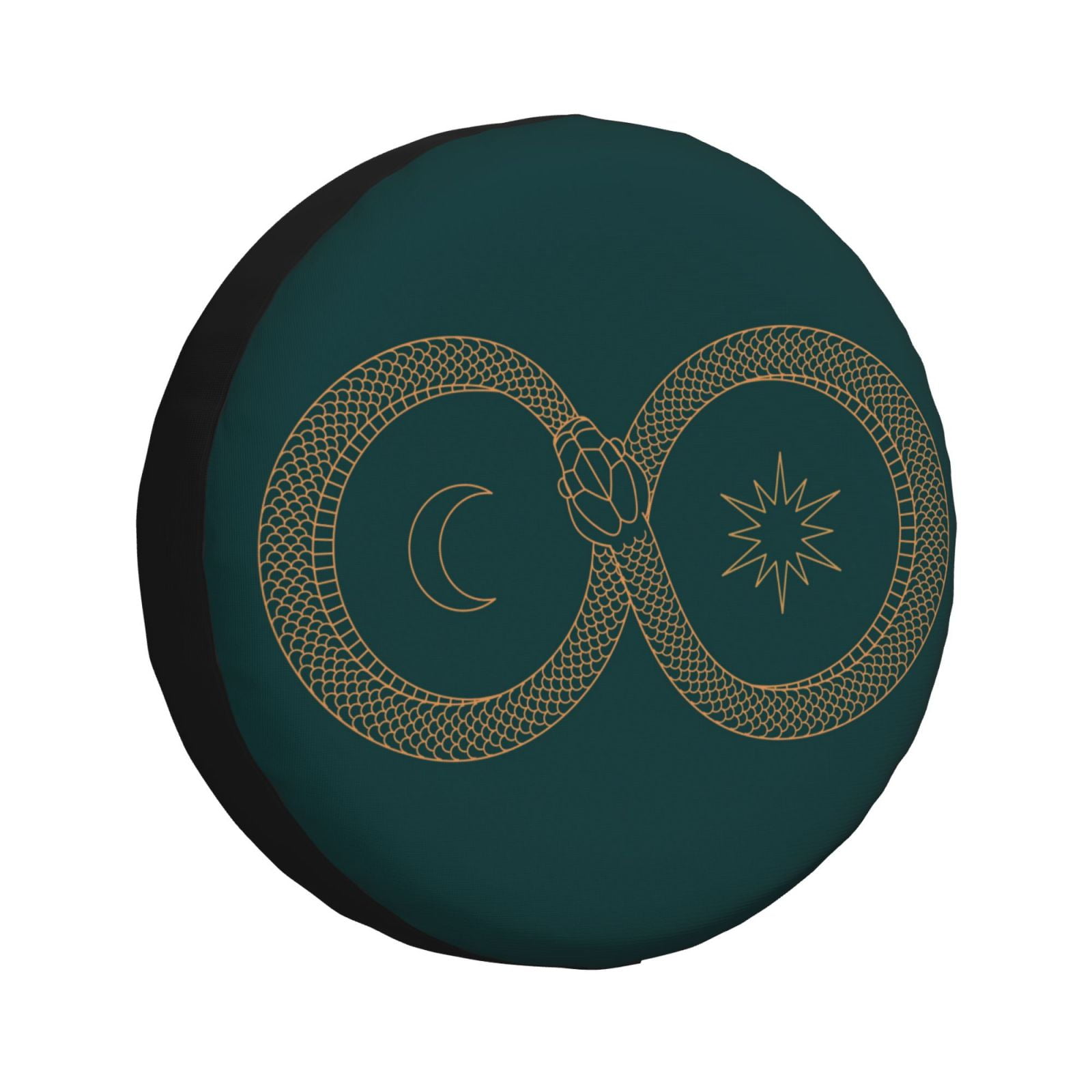 DouZhe Waterproof Spare Tire Cover, Ouroboros Symbol Prints Adjustable ...