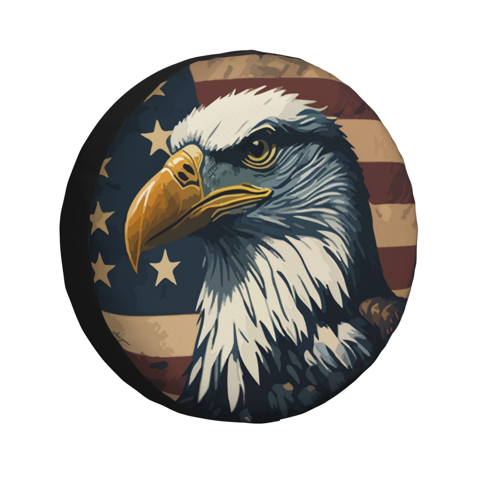 DouZhe Waterproof Spare Tire Cover, Patriotic American Flag Bird Prints ...