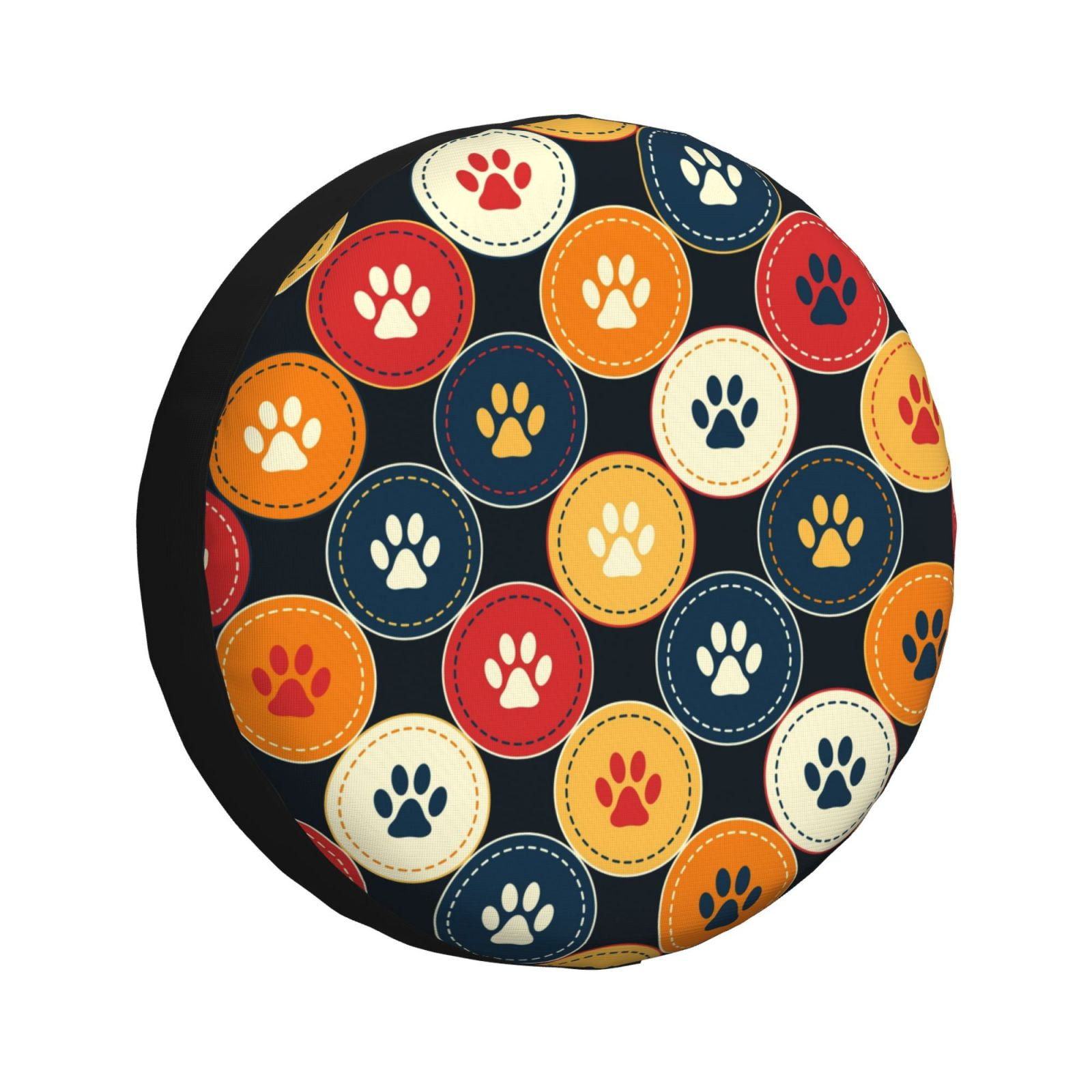 DouZhe Waterproof Spare Tire Cover, Pet Footprints Cat Paws Prints ...