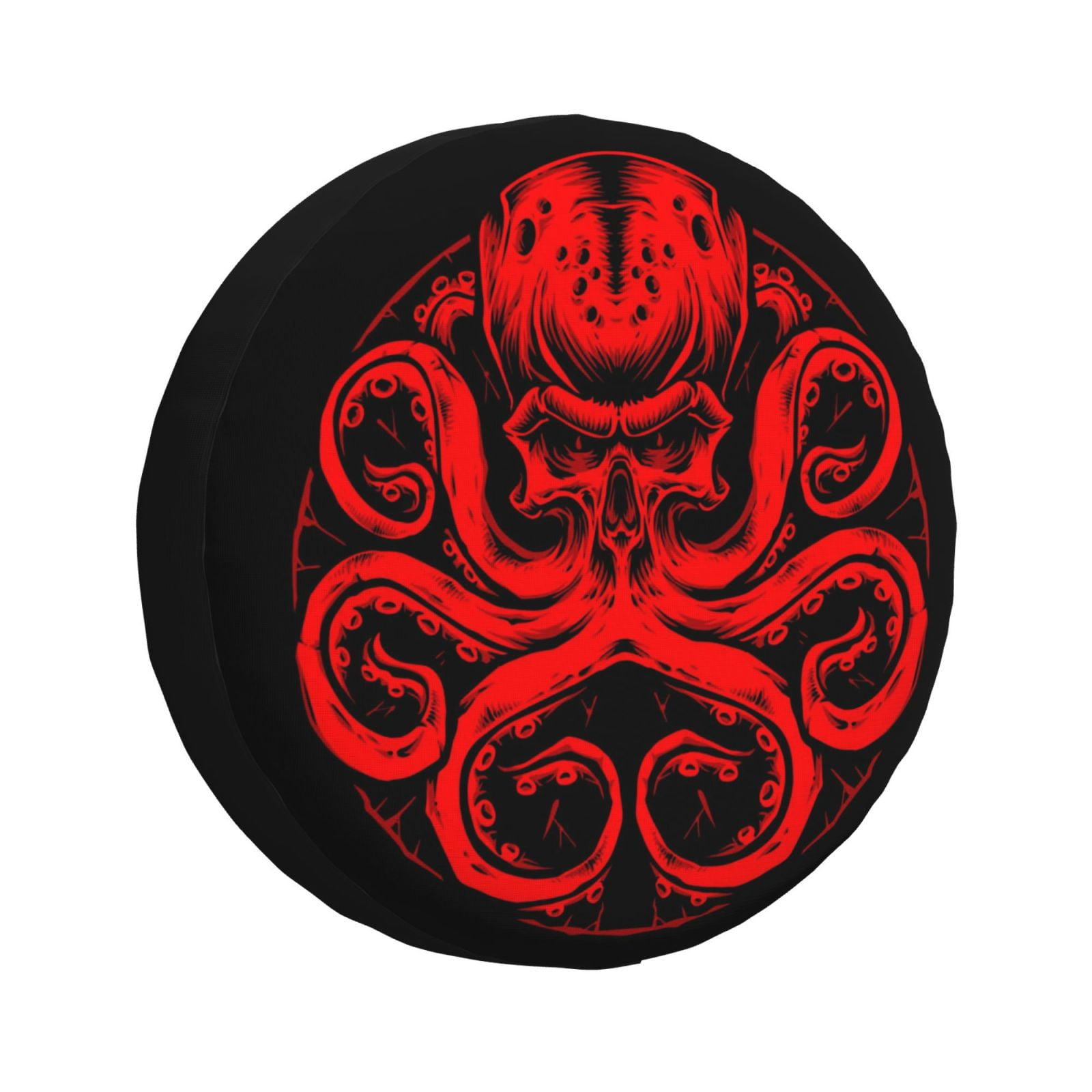 DouZhe Waterproof Spare Tire Cover, Red Monster Octopus Prints ...