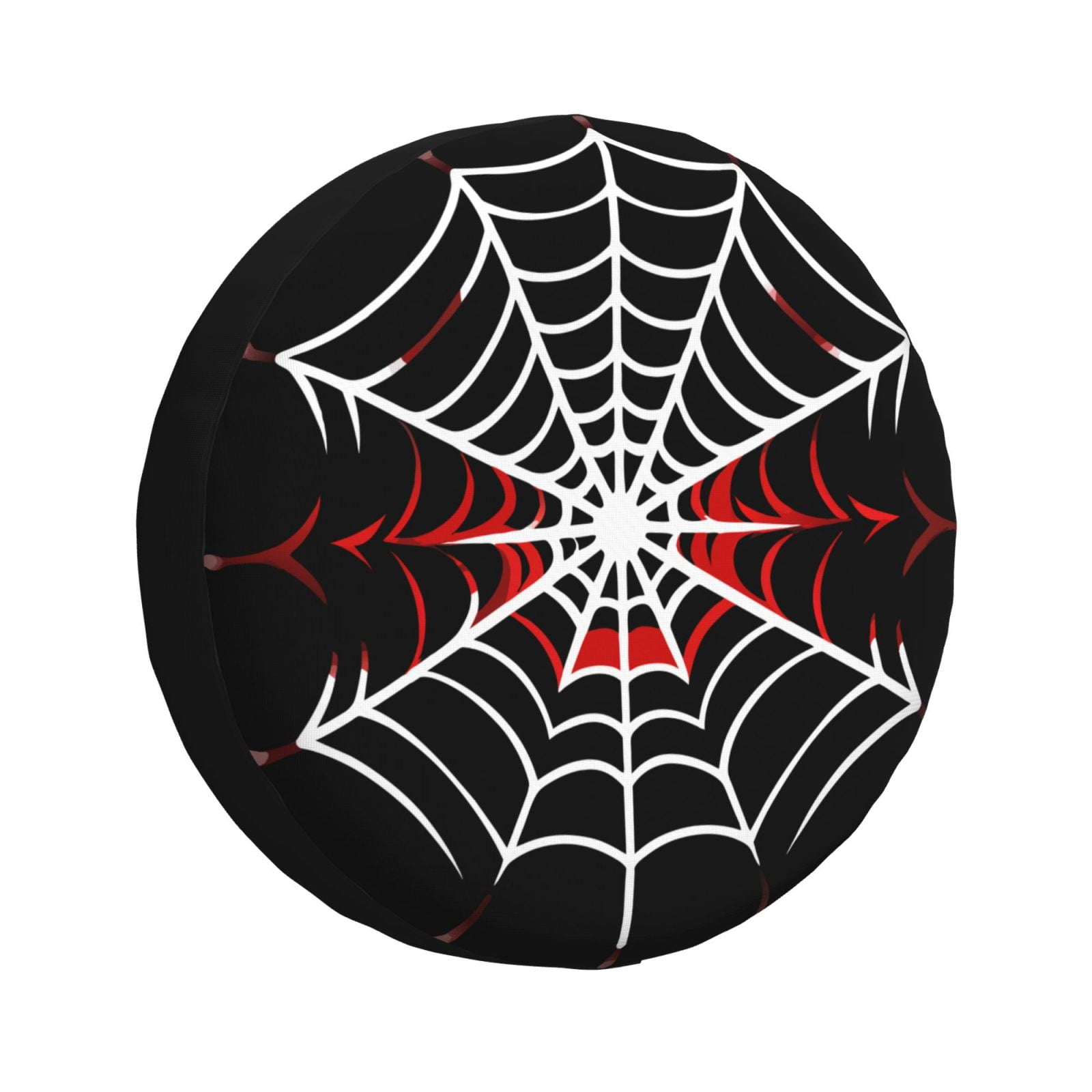 DouZhe Waterproof Spare Tire Cover, Red White Spider Web Prints ...