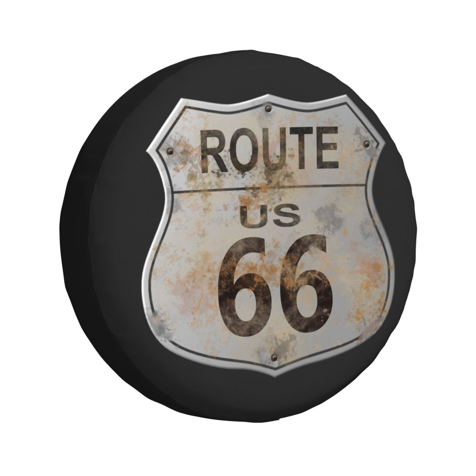 DouZhe Waterproof Spare Tire Cover, Route 66 Road Sign Prints ...