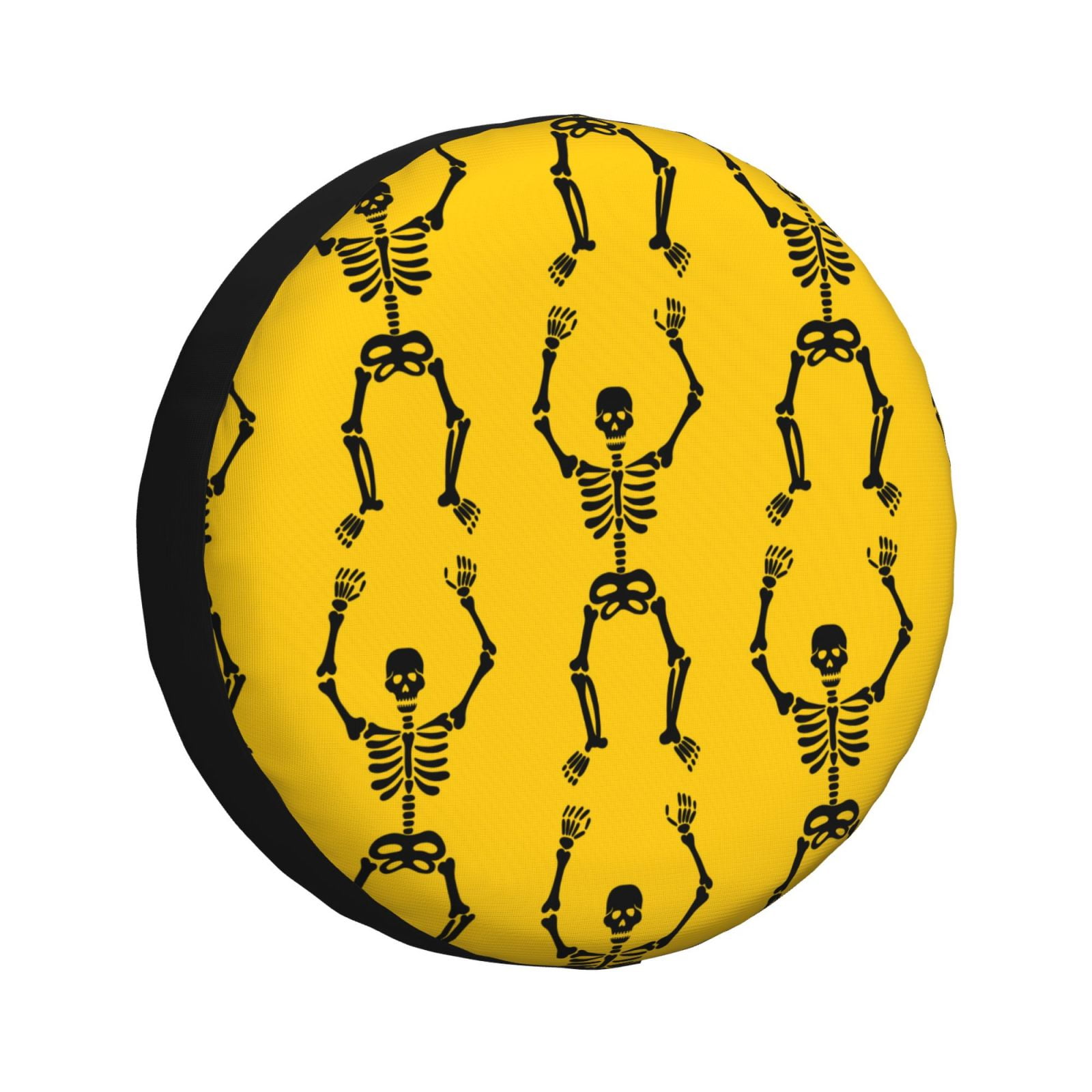 DouZhe Waterproof Spare Tire Cover, Simple Yellow Skeletons Symbol ...