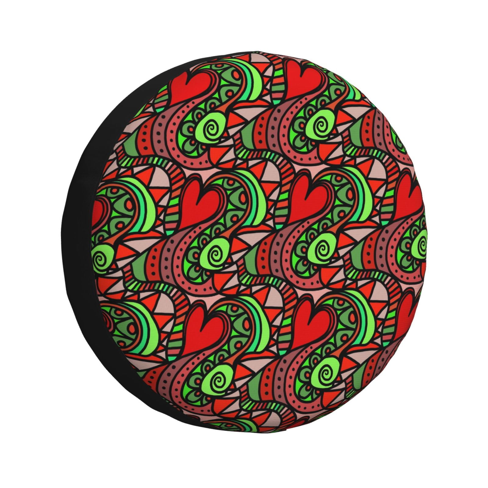 DouZhe Waterproof Spare Tire Cover, Sketch Hearts Shapes Doodle Prints ...