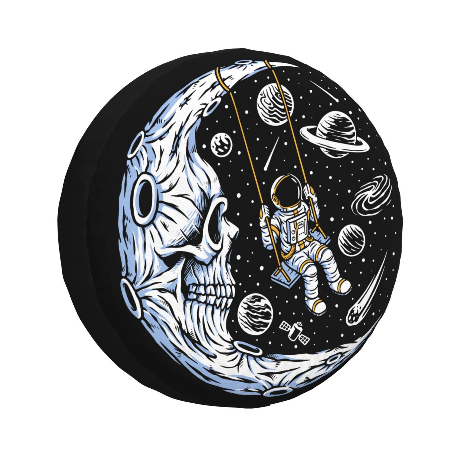 DouZhe Waterproof Spare Tire Cover, Swing Moon Astronaut Skull Prints ...