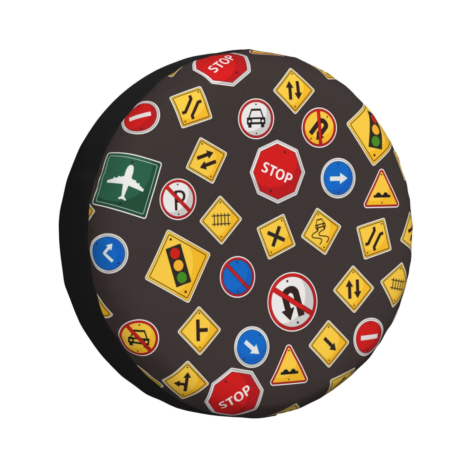 DouZhe Waterproof Spare Tire Cover, Traffic Safety Signs Prints ...