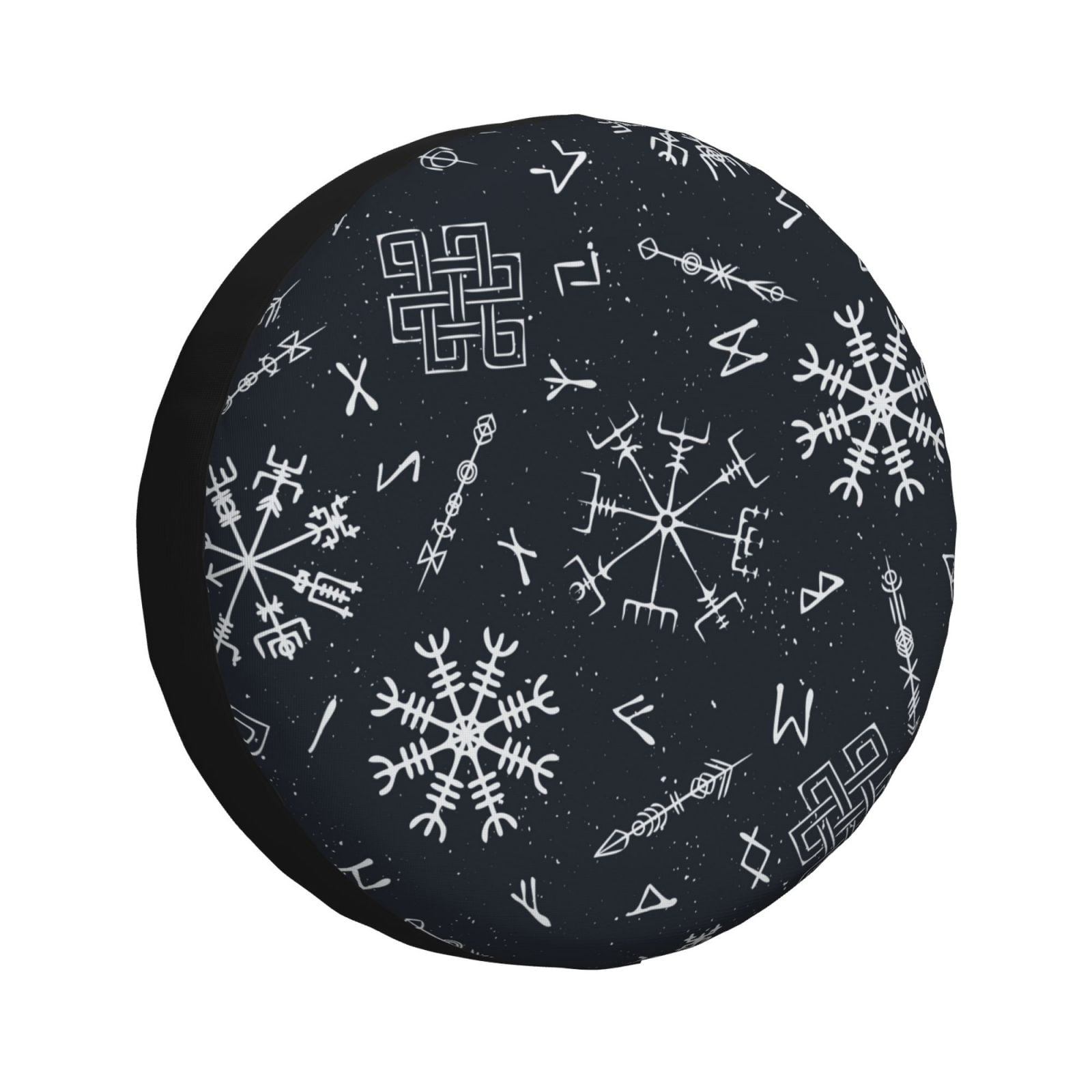 DouZhe Waterproof Spare Tire Cover, Viking Runes Occult Symbols Prints ...