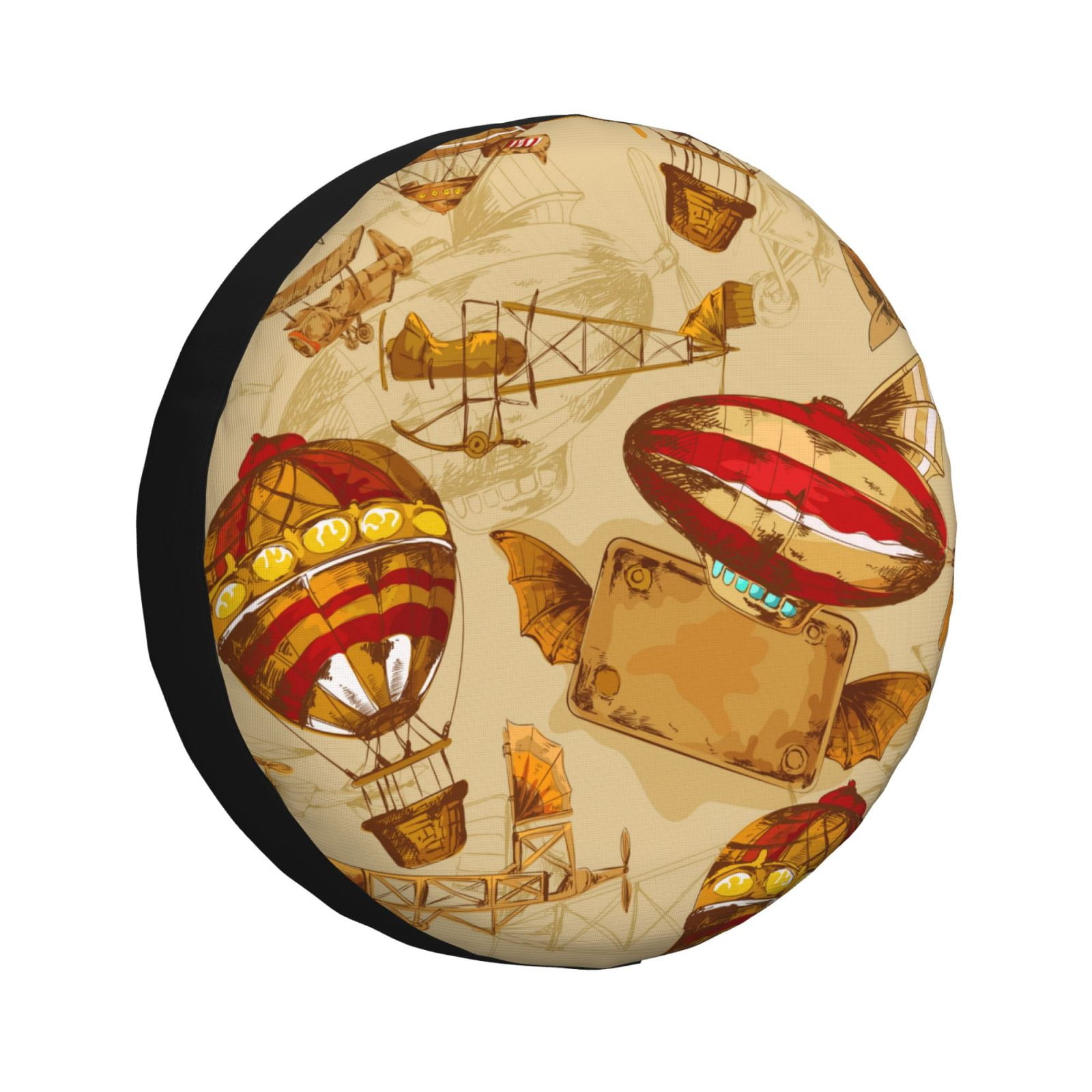 DouZhe Waterproof Spare Tire Cover, Vintage Aeronautic Airplane Prints ...