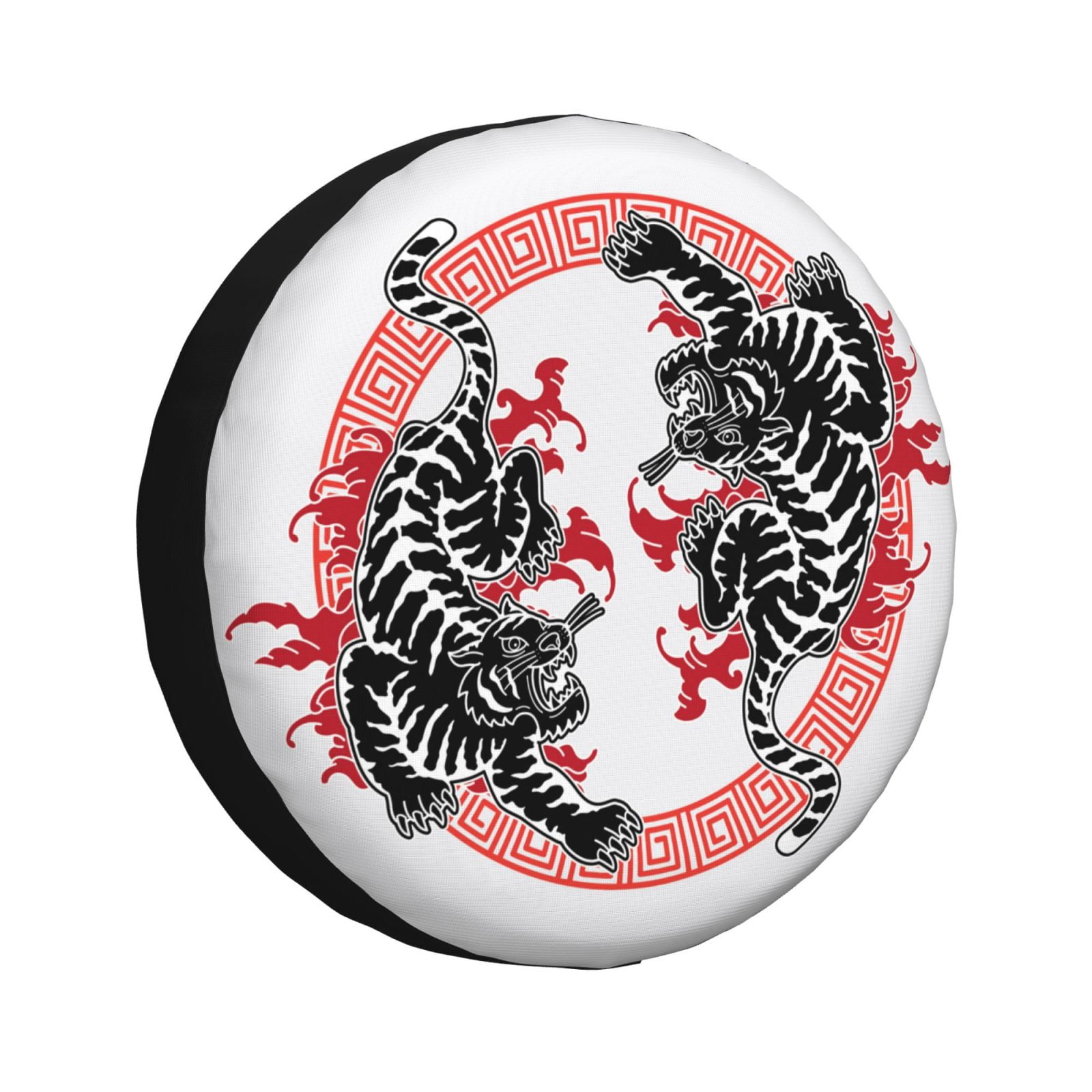 DouZhe Waterproof Spare Tire Cover, Vintage Japanese Mascot Tigers ...
