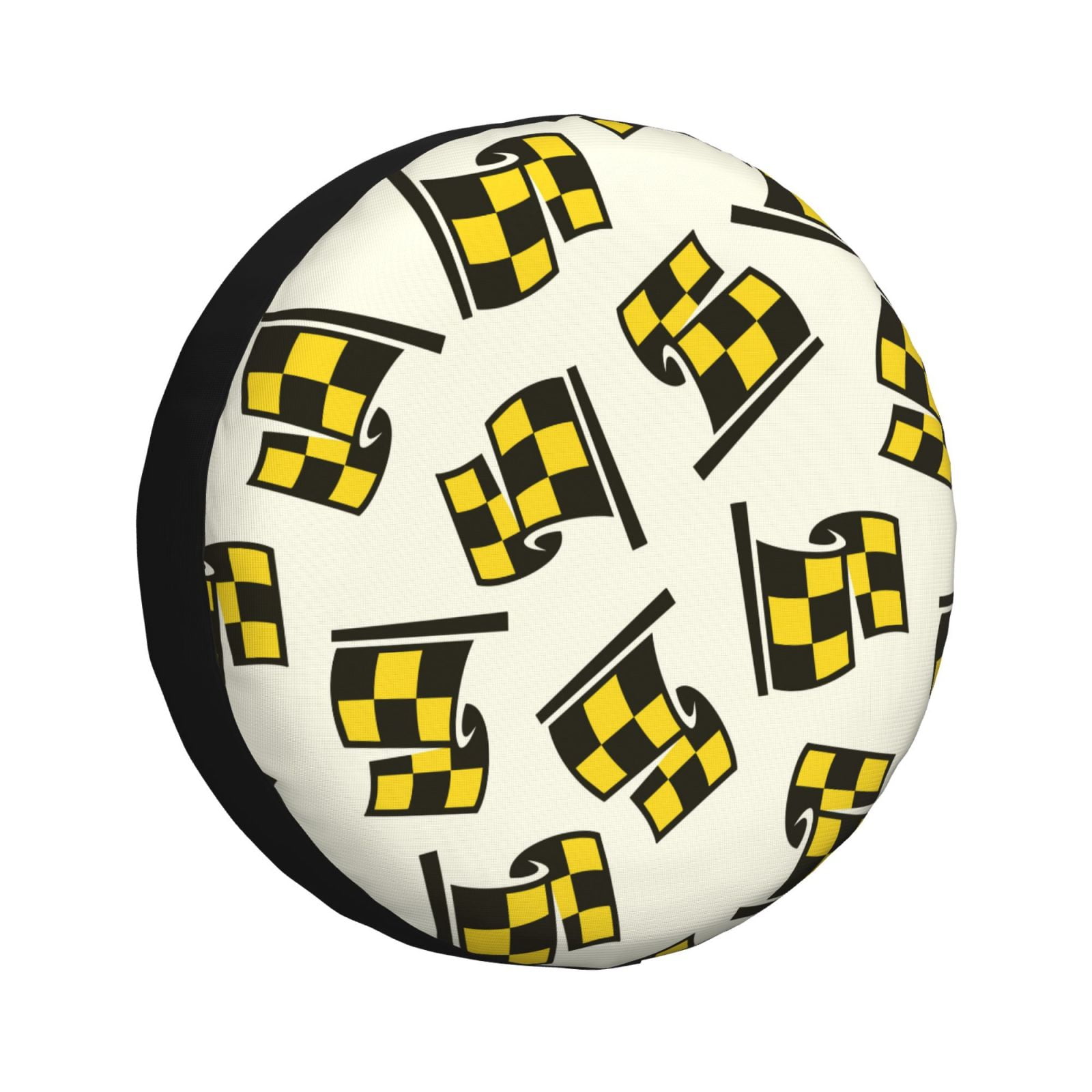 DouZhe Waterproof Spare Tire Cover, checkered flag racing colorful ...
