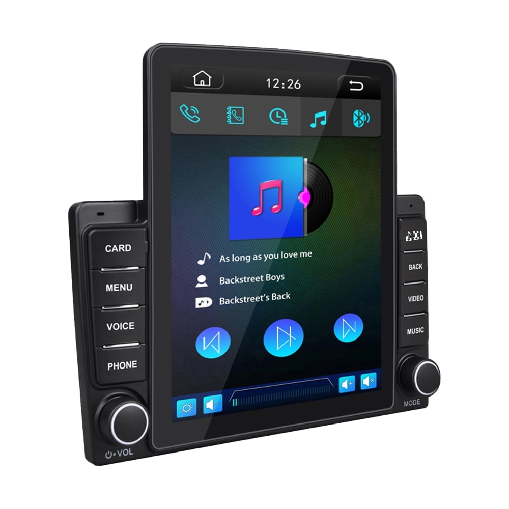 Double 2 Din 9.5" Touch Vertical Screen Apple Carplay Android auto ...