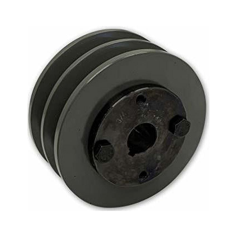 Double 4.95" Cast Iron Electric Motor" H" Pulley/Sheave, Bushing ...