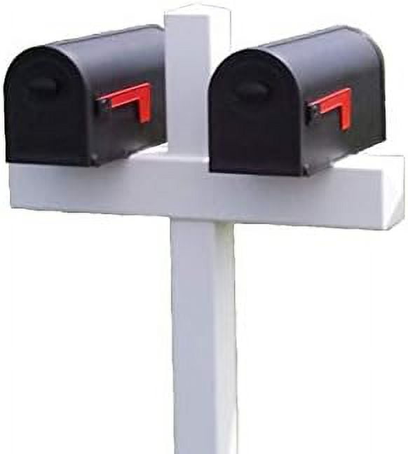Double 54-in x 31-in White Vinyl Mailbox Post Sleeve (mailboxes ...