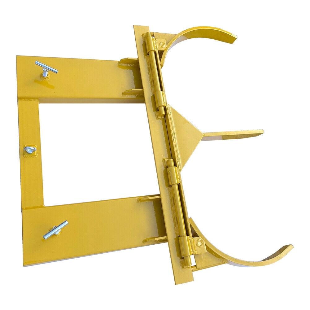Double 55 Gallon Fork Mounted Forklift Drum Gripper 2000 Lb. Capacity ...