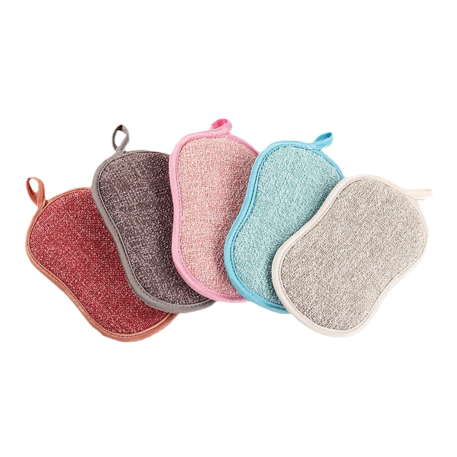Double Absorbent Kitchen Cloth Dishwashing Brush Pot Ultrafine Fiber ...
