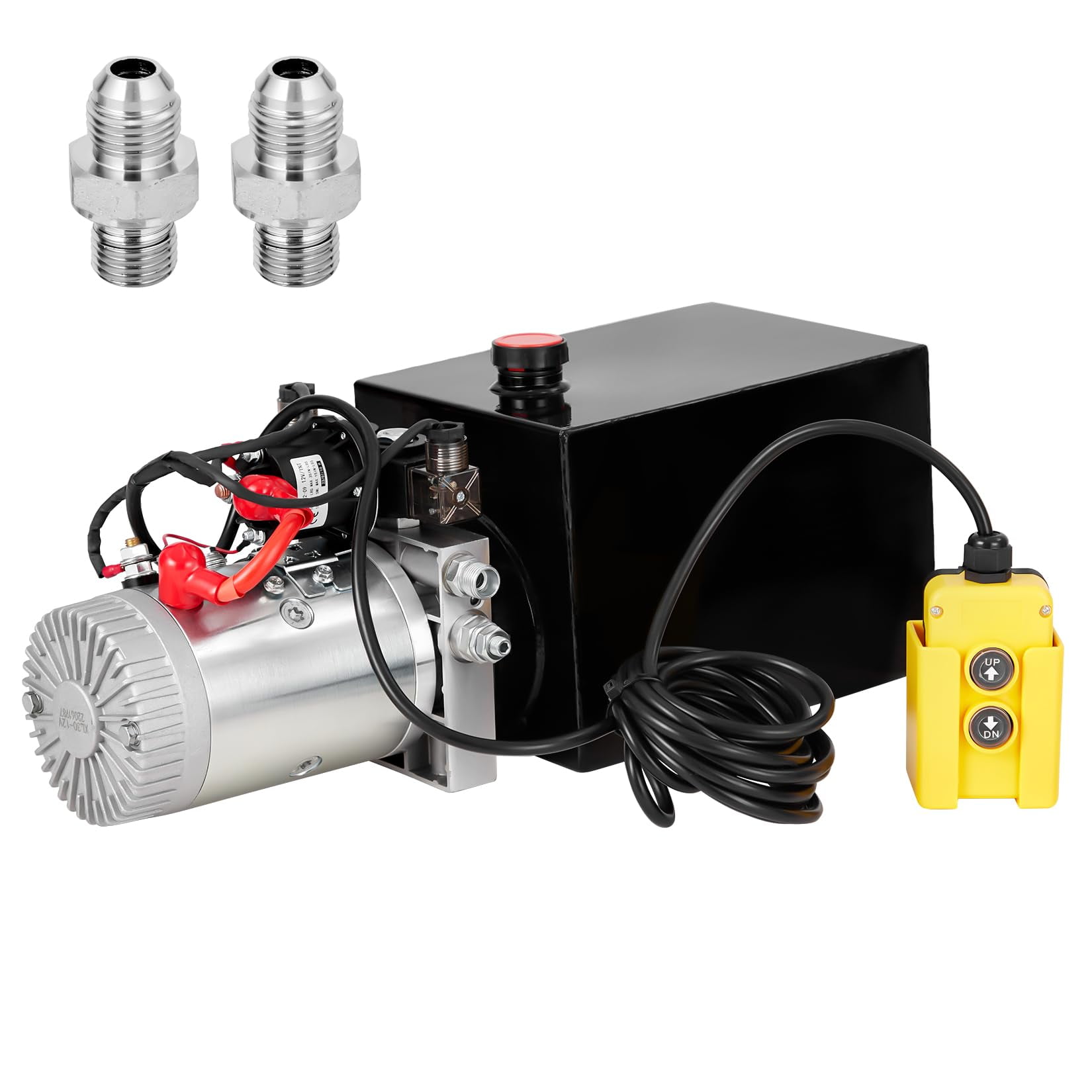 Double Acting Hydraulic Power Unit 12V 10.5 Quart Car Lift Hydraulic ...