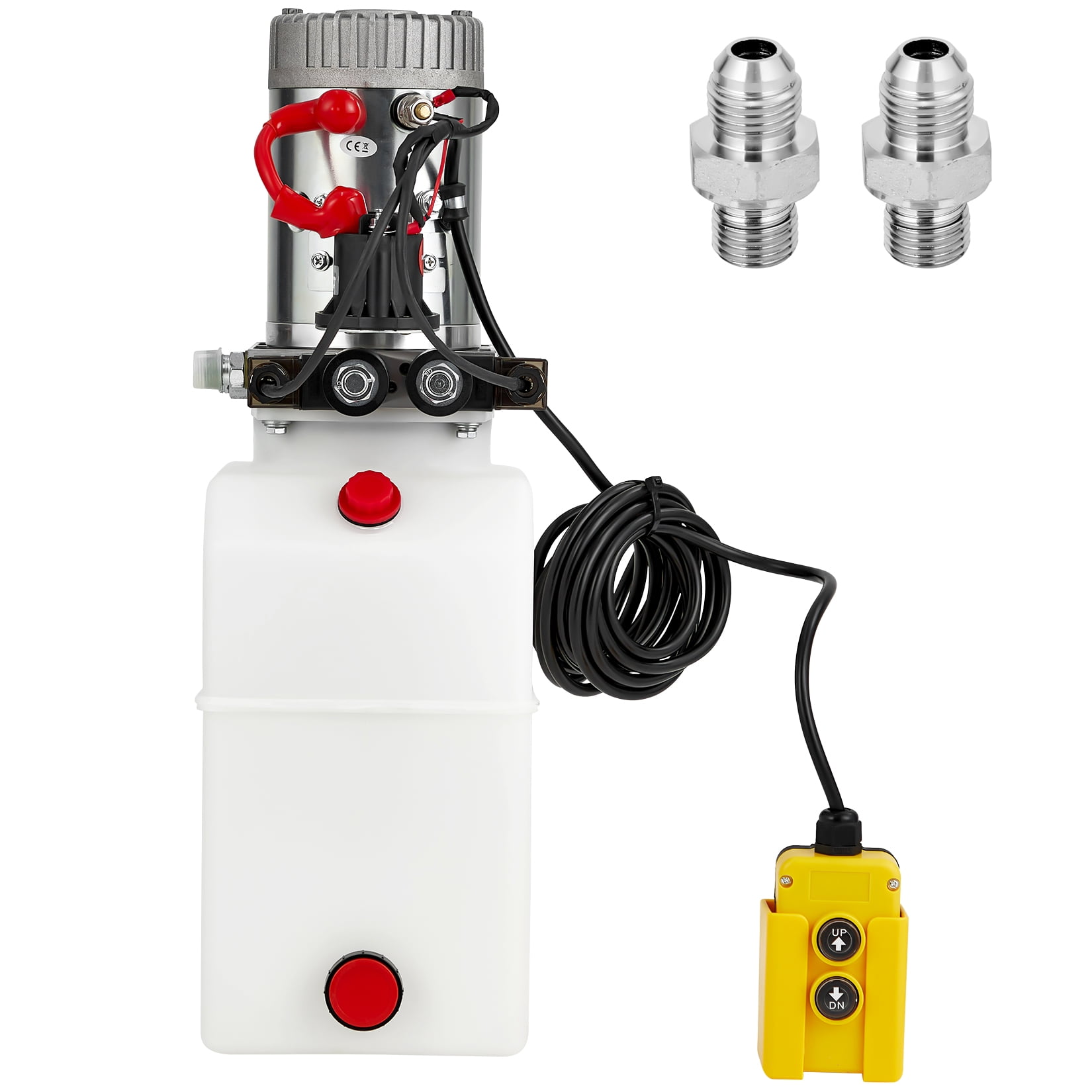 Double Acting Hydraulic Power Unit 12V 10.5 Quart Car Lift Hydraulic ...