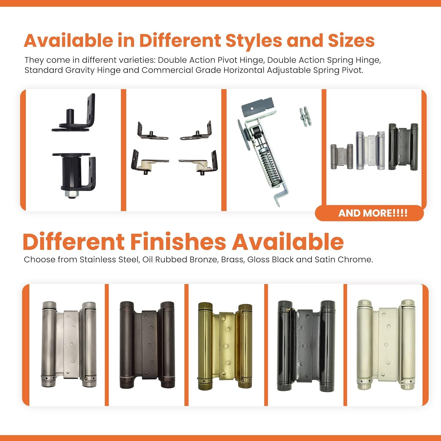 Double Action Spring Hinge Saloon Door Hinge | , Door Hinge for in ...