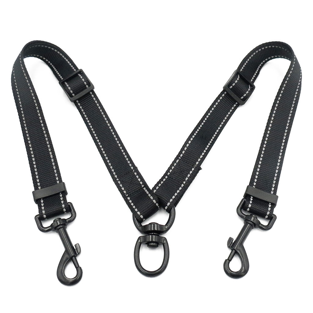 Double Adjustable Dog Leash for Non Slip Grip Dog Lead Splitter ...