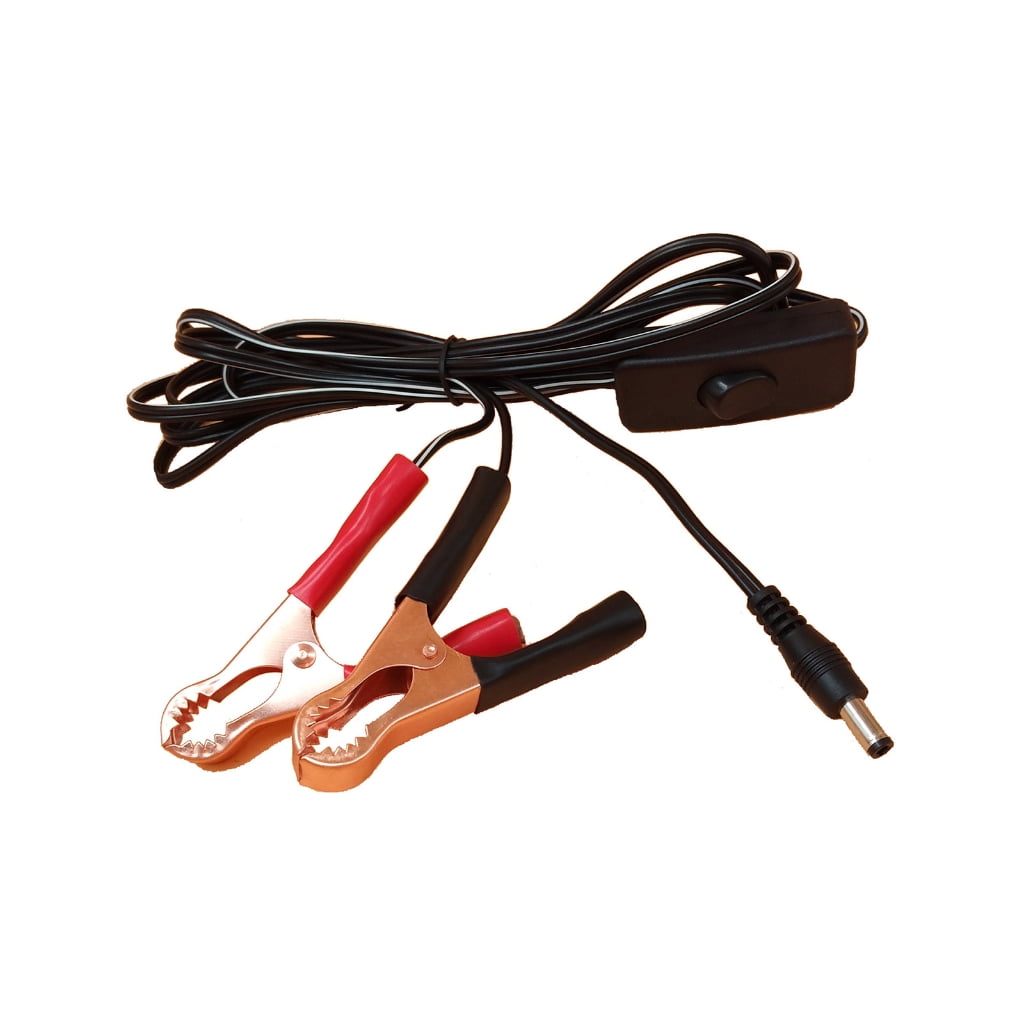 Double Alligators Clip to 5.5x2.1mm Male Connector Charging Cable with ...