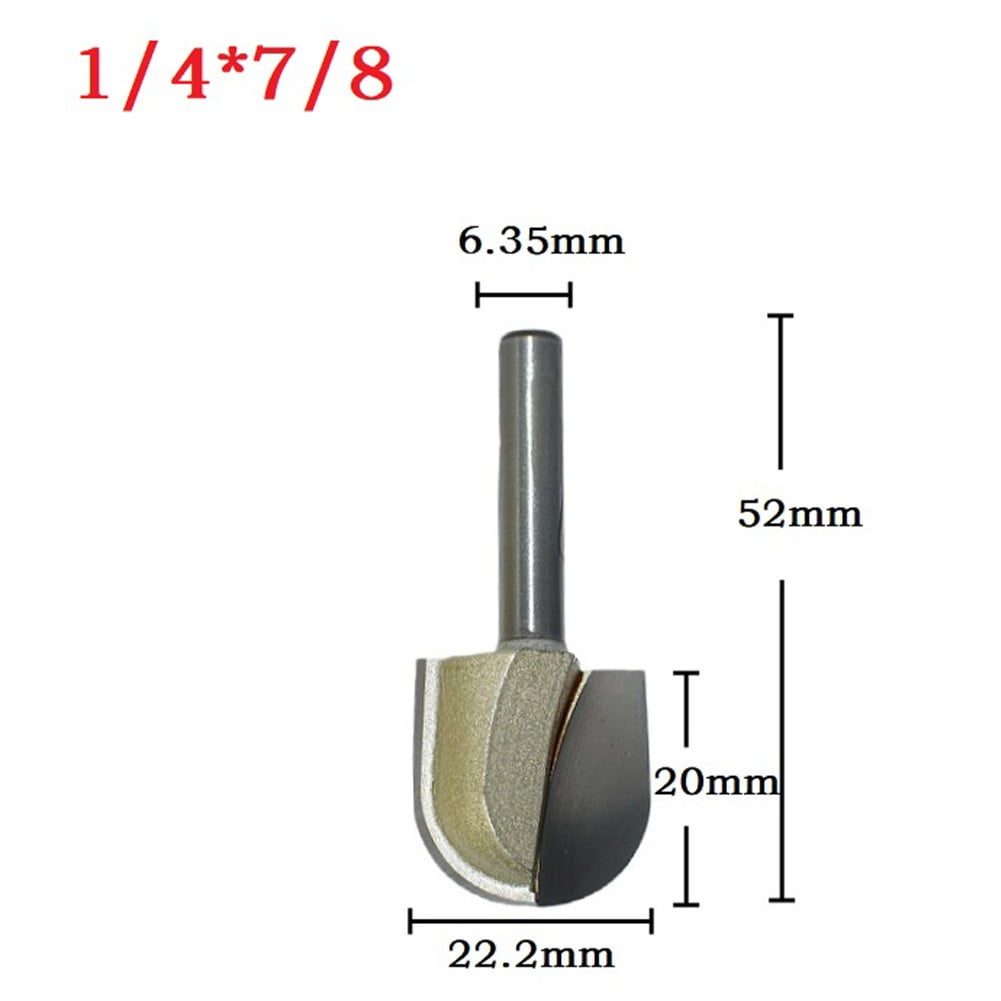 Double Arc Round Bottom Wood Router Bit Milling Cutter Trimming ...