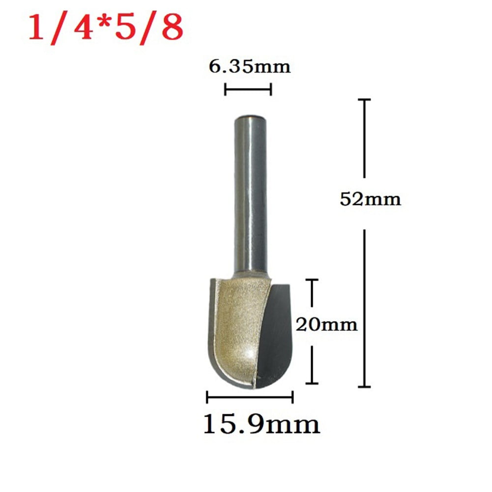 Double Arc Round Bottom Wood Router Bit Milling Cutter Trimming ...
