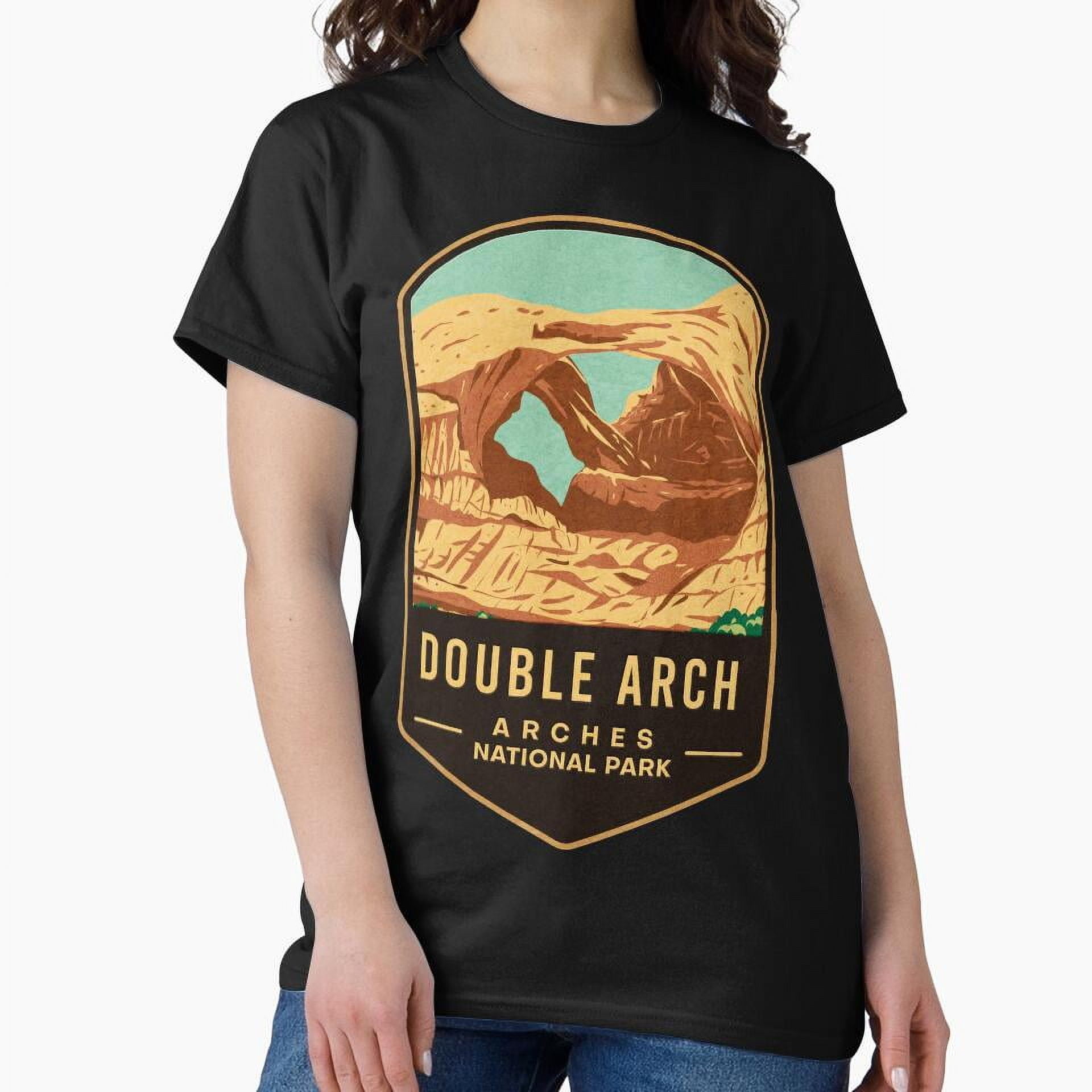 Double Arch Arches National Park Shirt, Casual Graphic Tee, Everyday ...