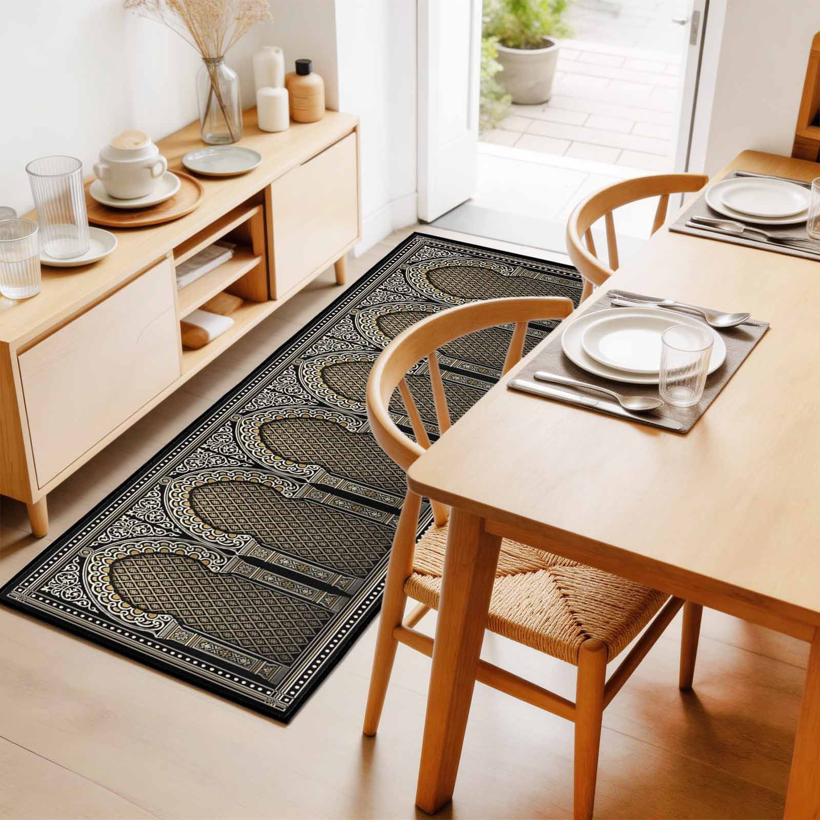 Double Arches 2'x6' Runner Rug for Hallway Walkway Kitchen Galley ...