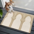 Double Arches Washable Entry Rug 2x3 Vintage Classic Traditional Gold ...