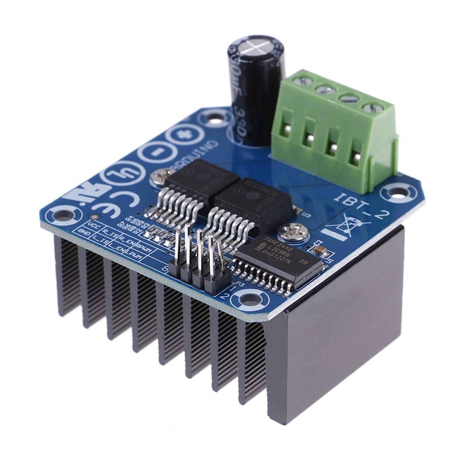 Double BTS7960B DC 43A Stepper Motor Driver H-Bridge PWM For Arduino ...
