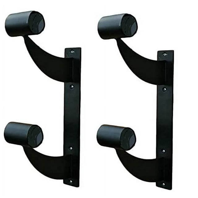 Double Ballet Brackets (Pair) Fixed Height Wall Mount Ballet Barre 2 ...