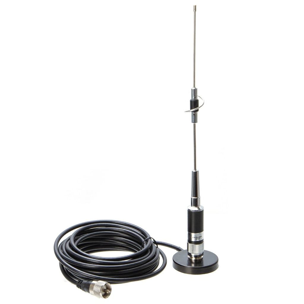 Double Band CR-77 Antennas with PL259 Connector & Small Magnetic Base ...