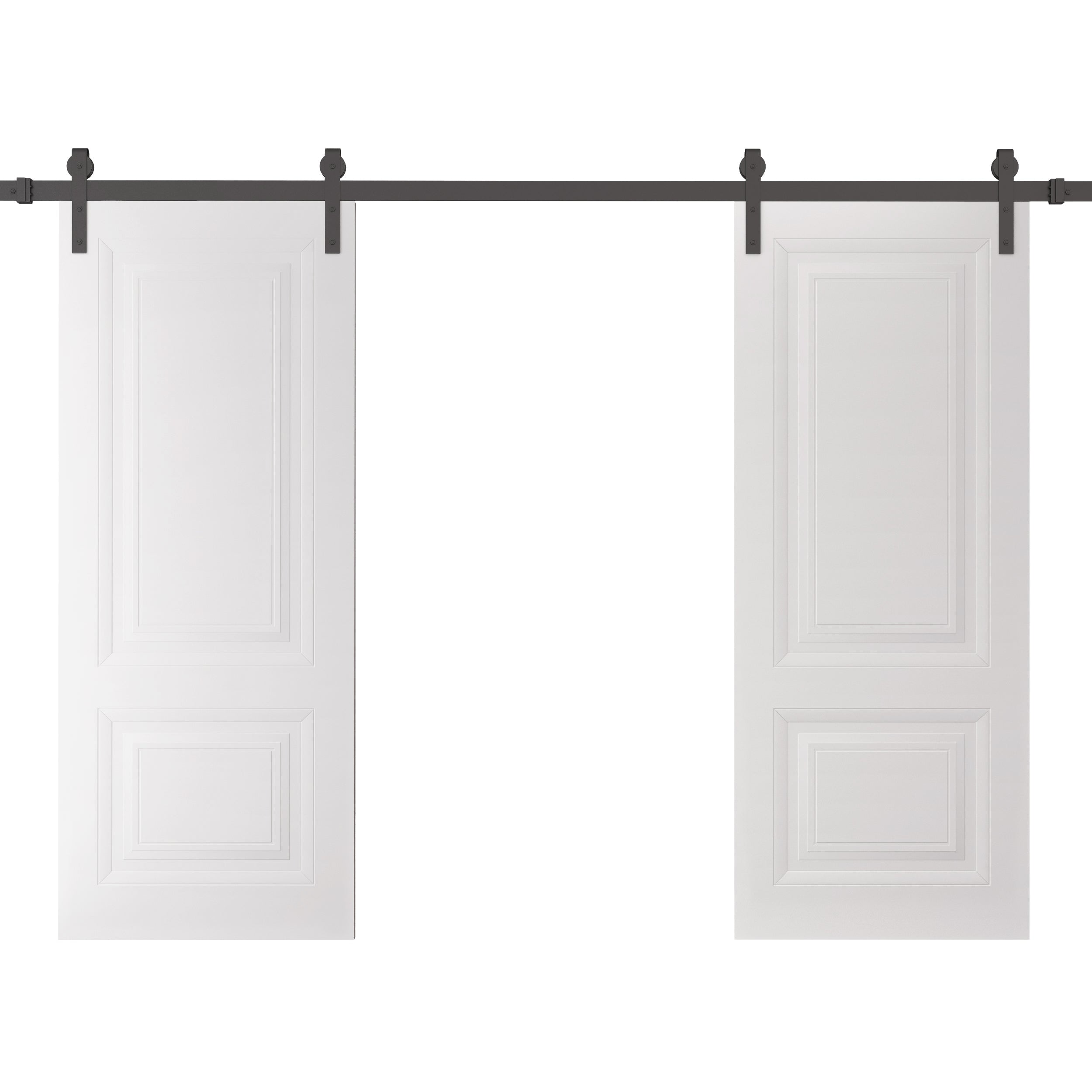 Double Barn Door 36 x 84 inches | SELECT 2249 White | 13FT Rail Track ...
