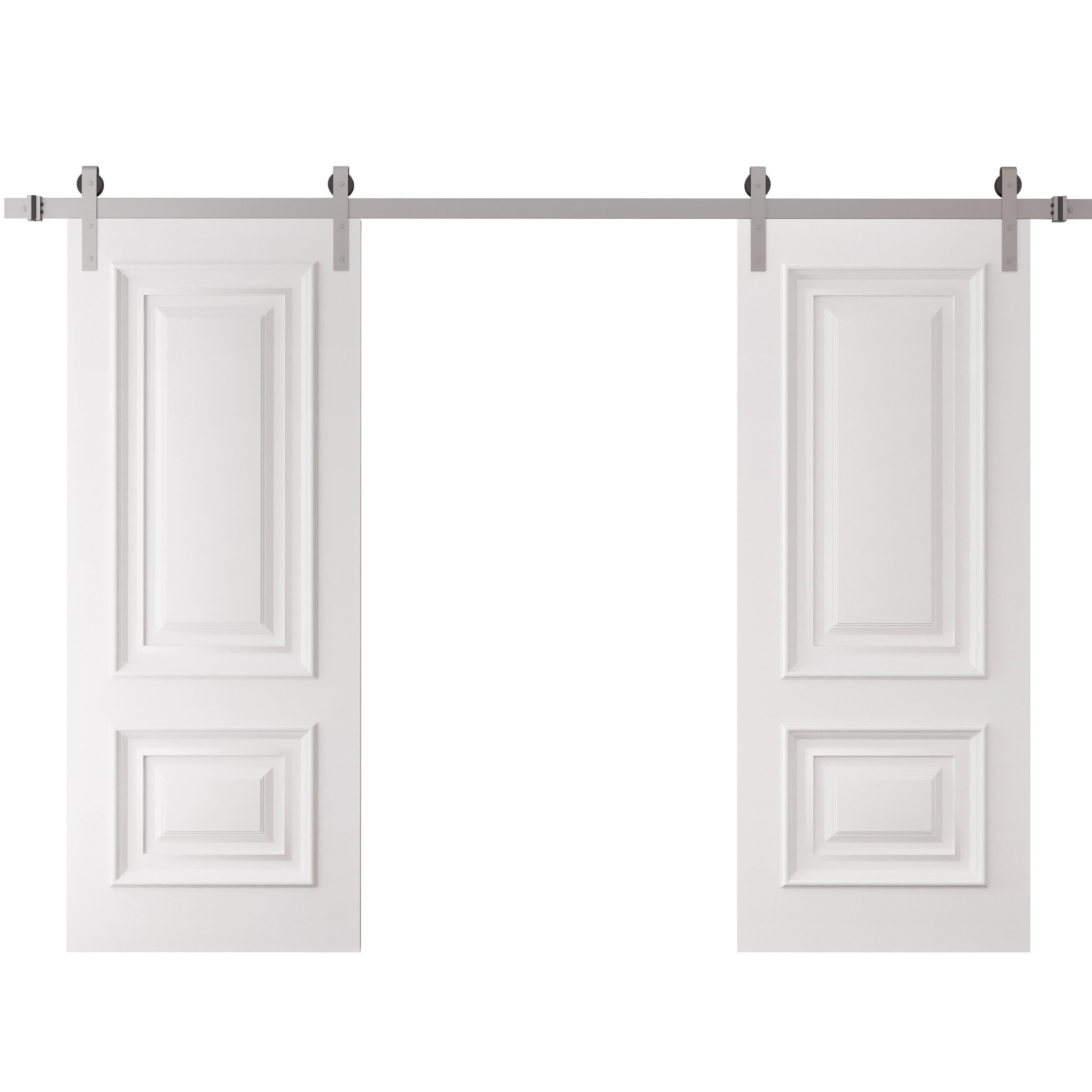 Double Barn Door 84 x 96 inches | CLASSIC 2289 White Enamel | 14FT ...