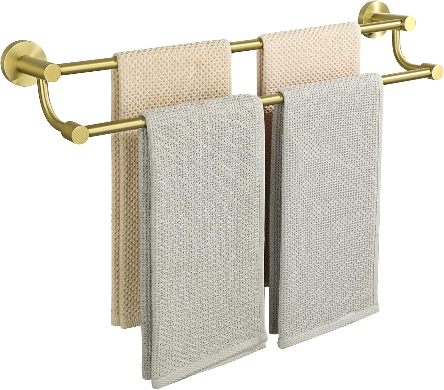 Double Bath Towel Bars Towel Racks for Bathroom Lavatory, Wall Mount ...