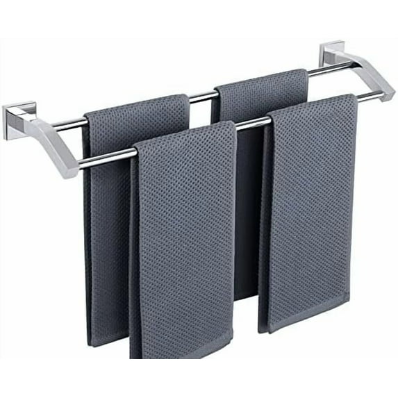 Double Bath Towel Bars Towel Racks for Bathroom,Wall Mount Towel Holder ...