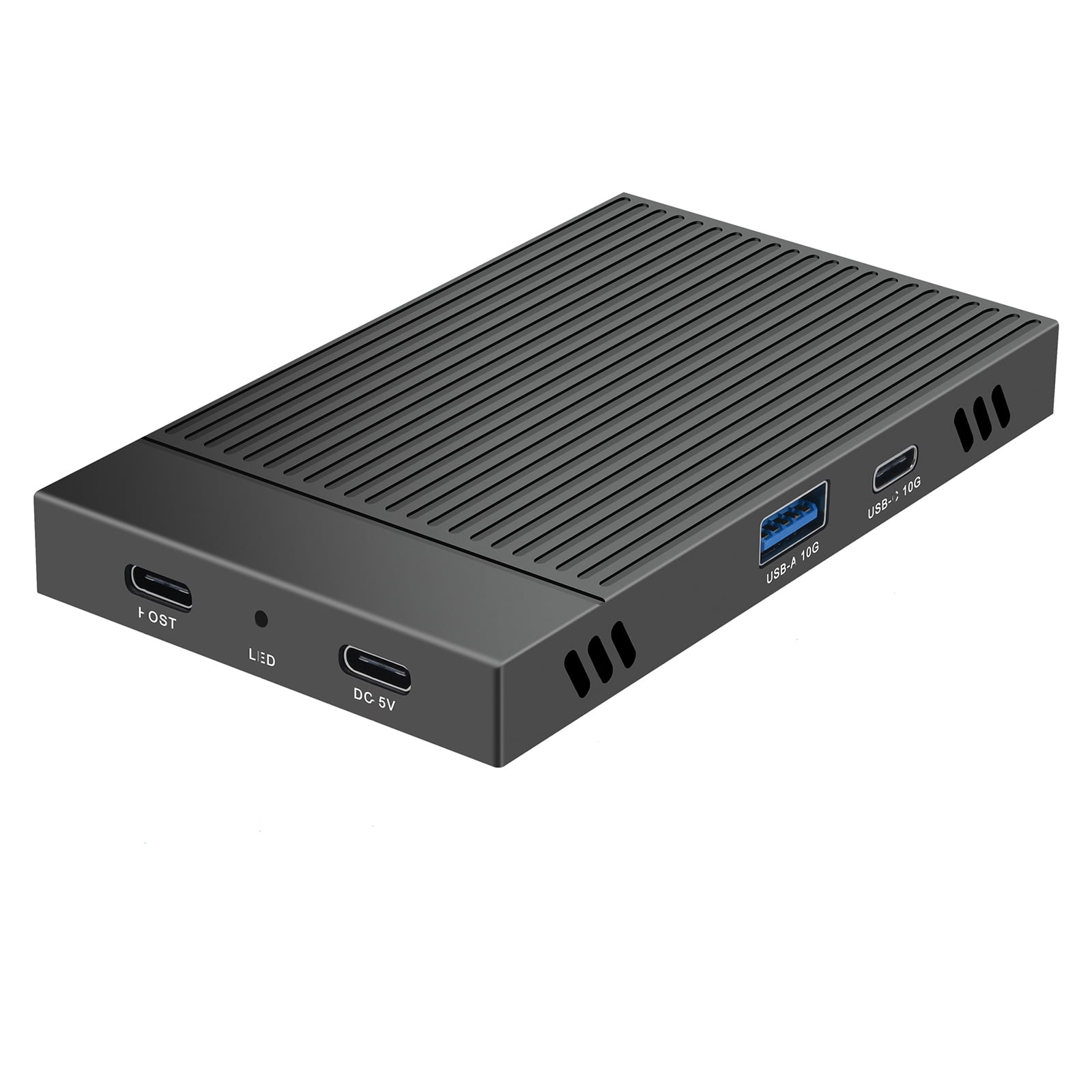 Double Bay Enclosure 10Gbps USB C Solid States Disk Enclosure Aluminum ...