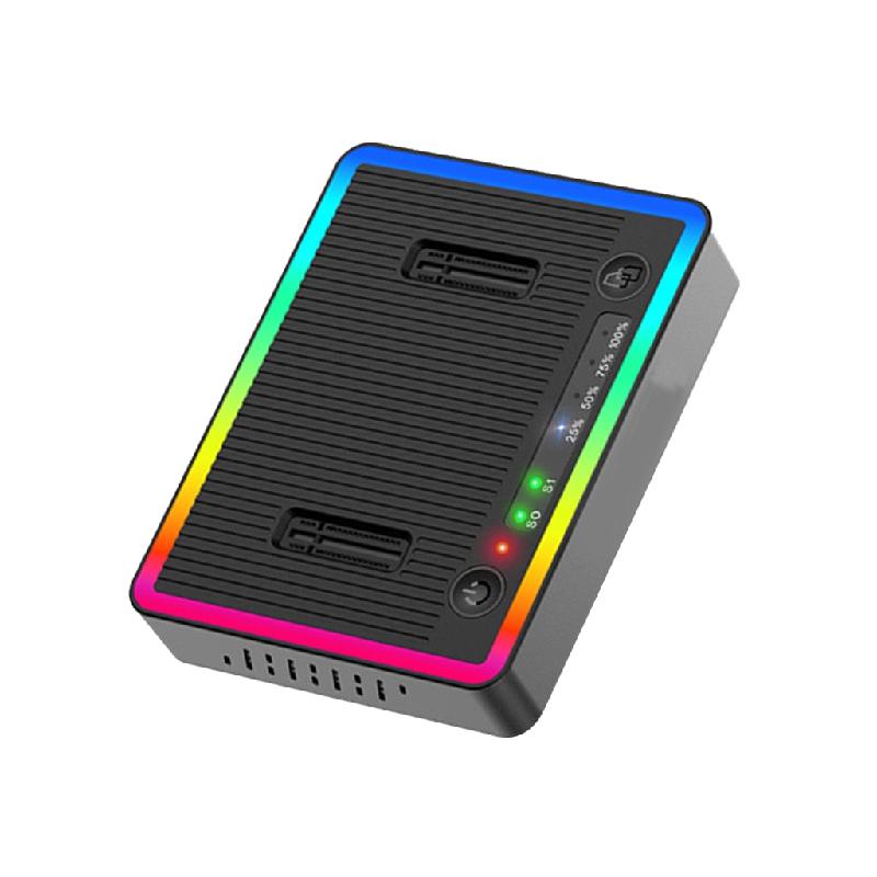 Double Bay M.2 NVMe Solid Disk Enclosure with USB3.2 2Gbps Fast Reader ...
