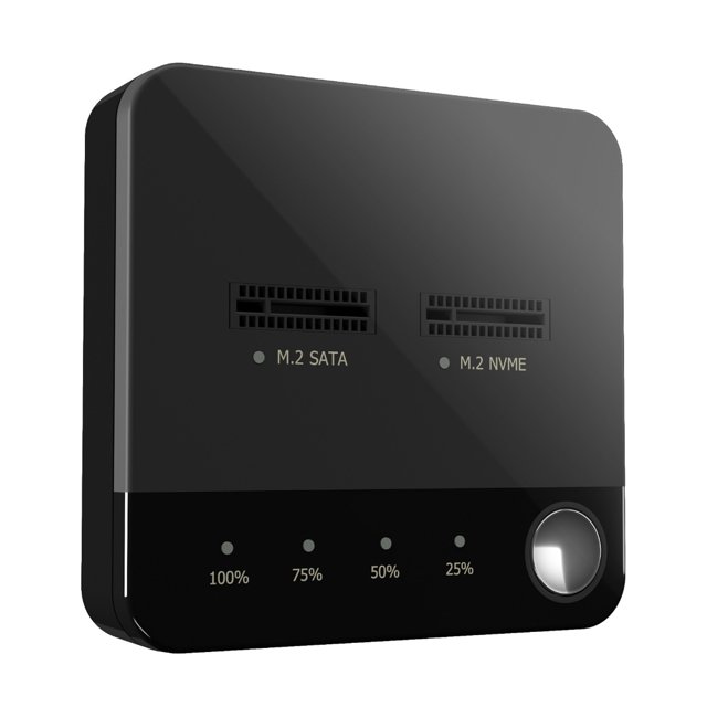 Double Bay Offline Clone M.2 NVME Duplicator M.2 NVME Docking Station M ...