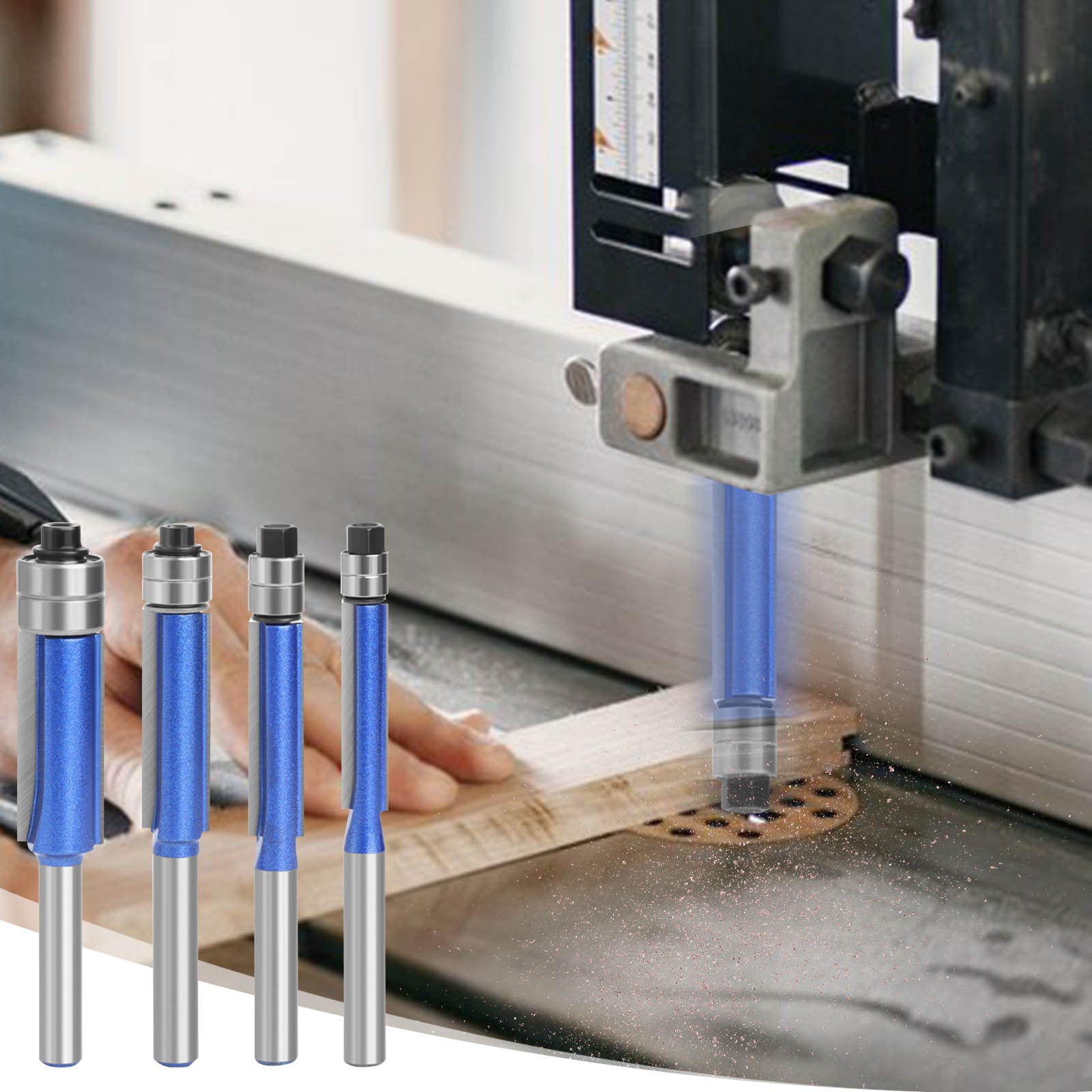 Double Bearing Trimming Cutting Tool, Woodworking Milling Tool, High ...