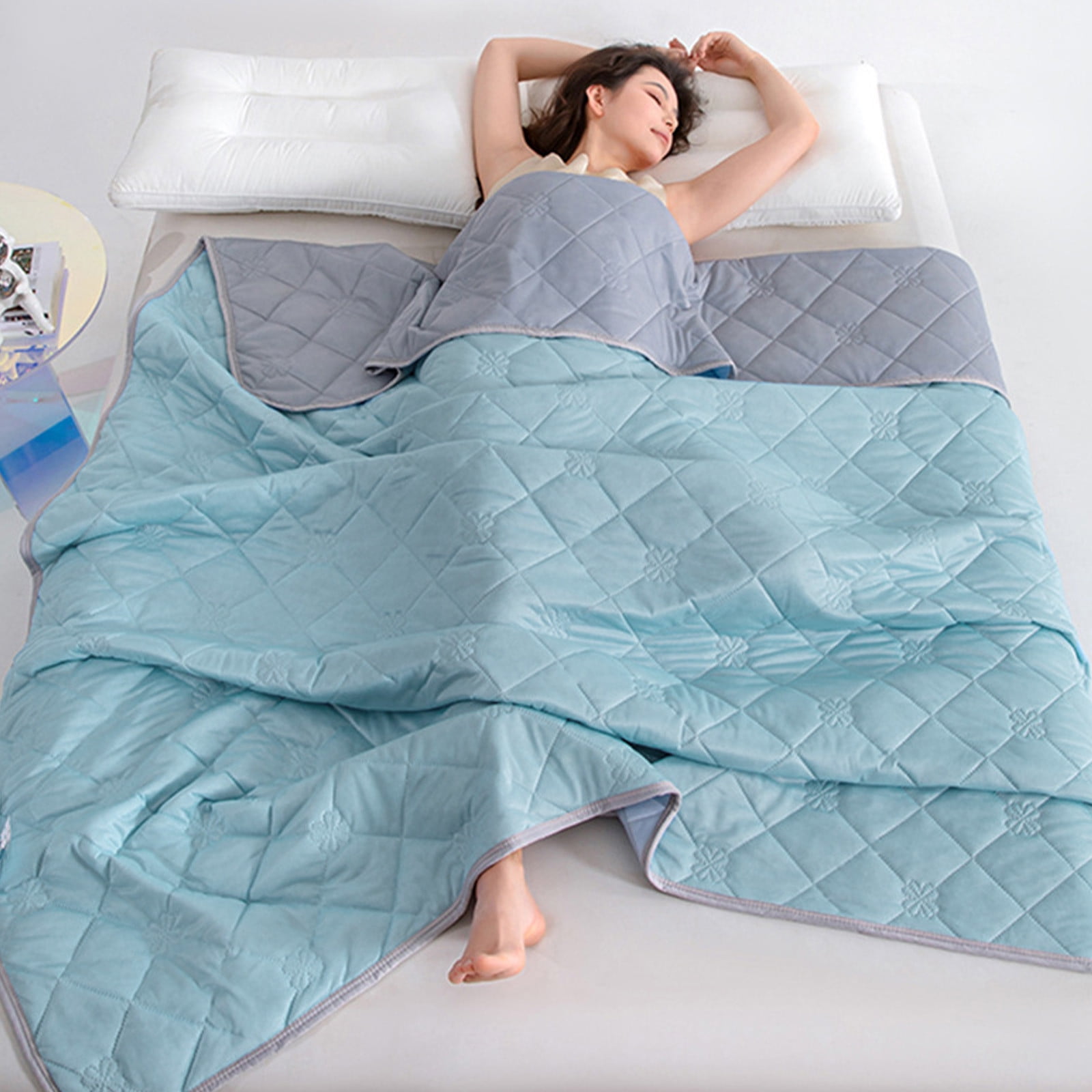 Double Bedding Quilt Blue Purple All Seasons Soft Cover Quilt 60x79 ...